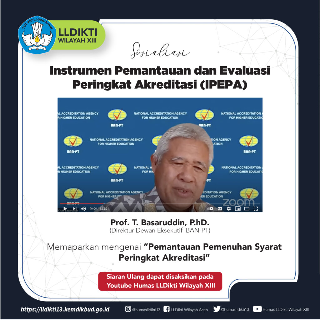 Sosiaslisasi Instrumen Pemantauan dan Evaluasi Peringkat Akreditasi ...